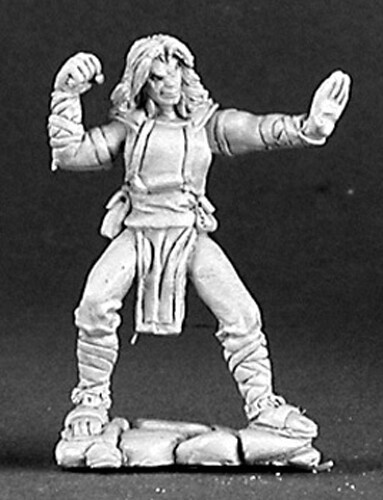 Reaper Miniatures Crimson Fist, Male Monk #03134 Dark Heaven Unpainted ...