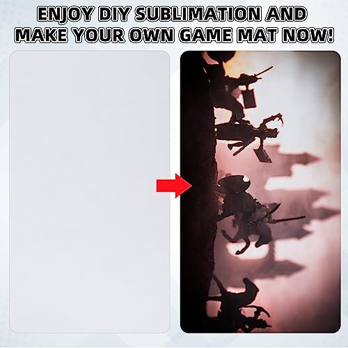 4 Pack Card Game Mats 14x24 Inch Playmat Sublimation Blanks Card ...