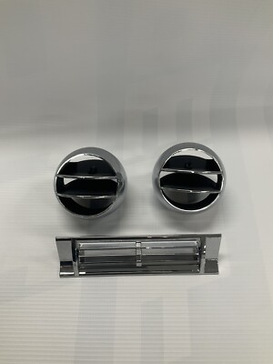 Set 67-72 Chevy GMC Truck Chrome A/C Center Vent & Balls Air ...