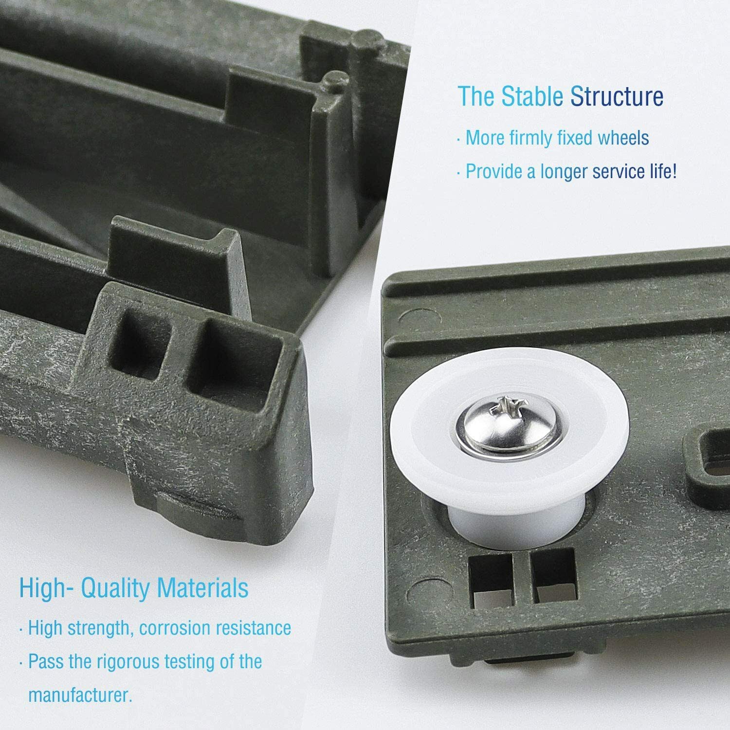 10 Packs W10350375 Dishwasher Top Rack Adjuster for whirlpool kenmore ...