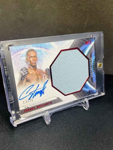 2024 Topps UFC Knockout - Autographed Jumbo Fight Mat Relic Israel ...