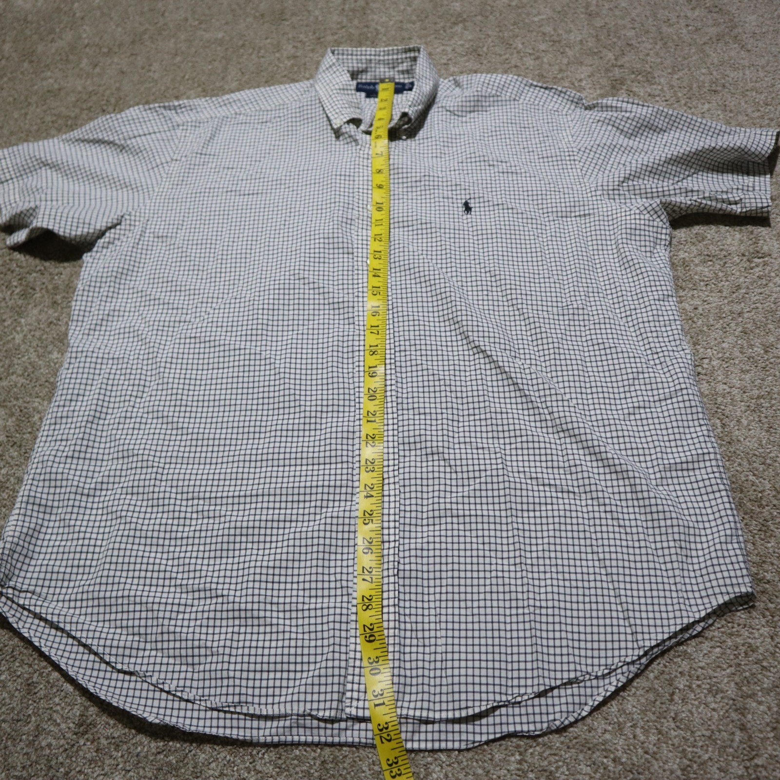 Ralph Lauren Blake Long Sleeve Black Plaid Button Up Shirt Men's Size L ...
