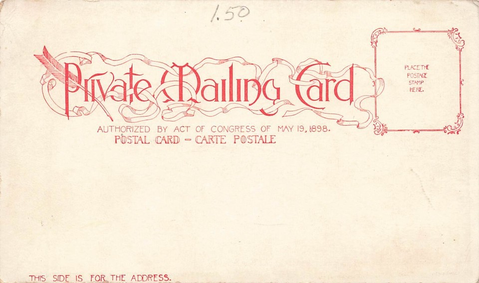 Private Mailing Card ~ Washington, DC, Presidential Mansion, White ...