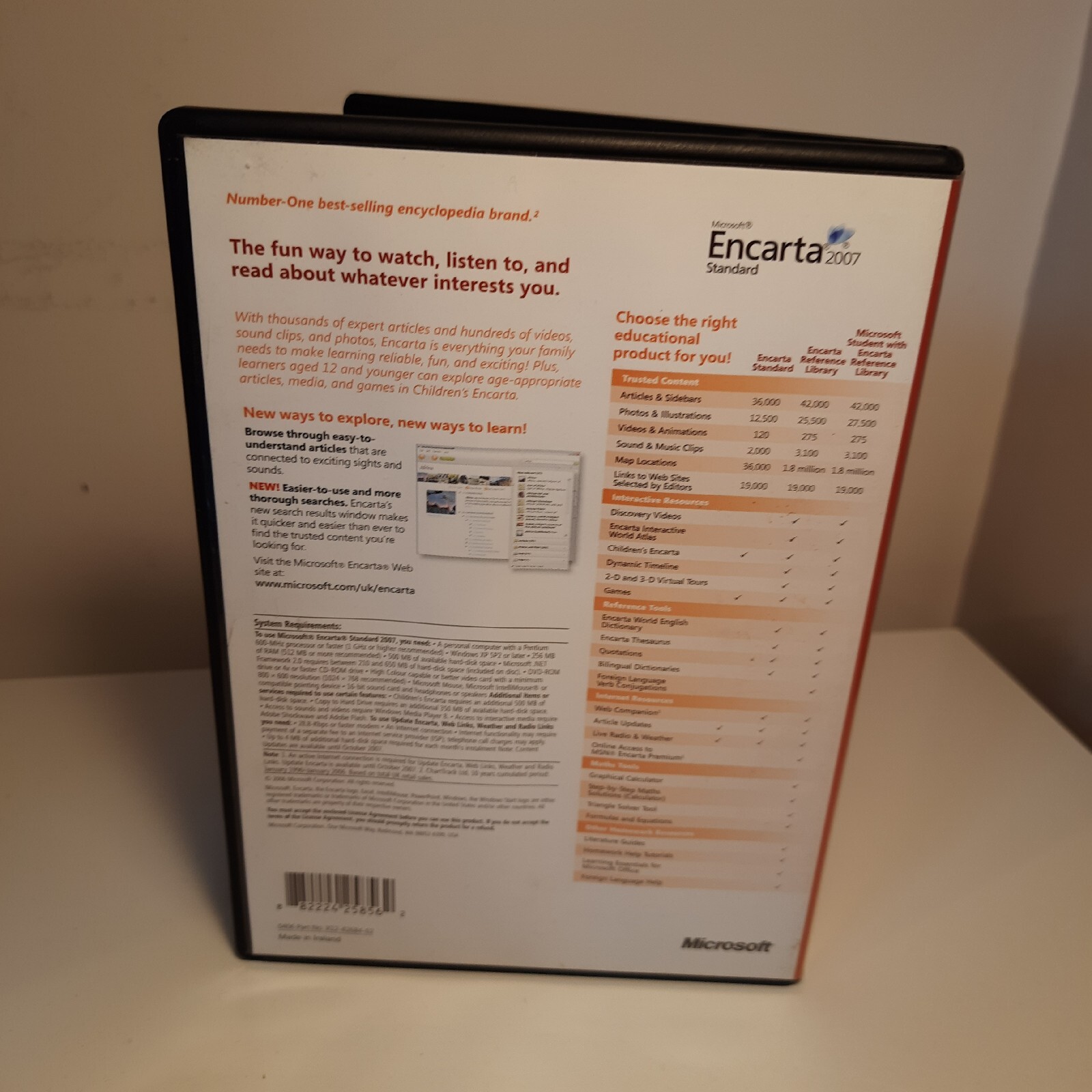 Microsoft Encarta® Standard 2007 for sale online | eBay