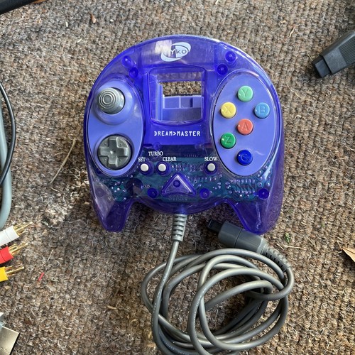 Dream Master Controller Nyko Clear Purple for Sega Dreamcast Console ...