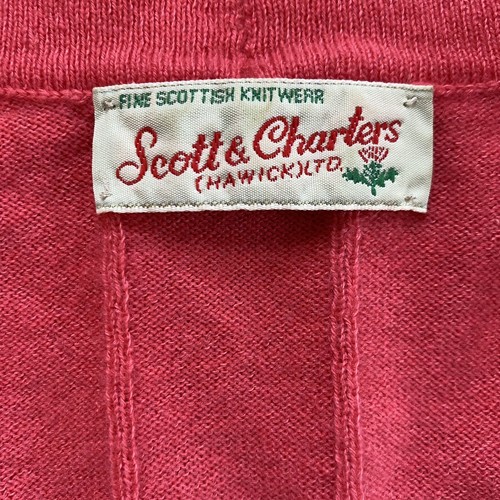 Vintage Scott & Charters Cardigan Sweater Scottish Knit Cashmere Women's Small | eBay
