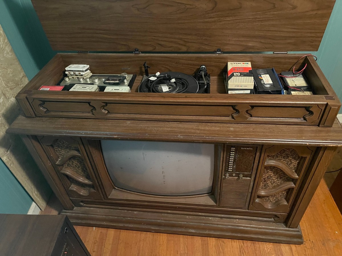 Curtis Mathes Console Living Room With Tv 1985 Curtis Mathes Color