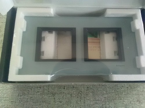 1 x plaque de finition unica class 2 postes SCHNEIDER mgu68.004.7c3 ...