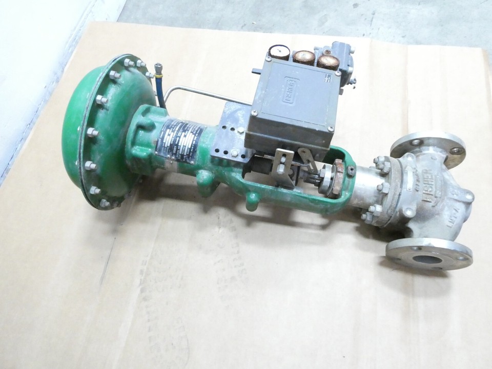 Fisher EZ 667 Size 40i 3582g Pneumatic Stainless Flanged Control Valve ...