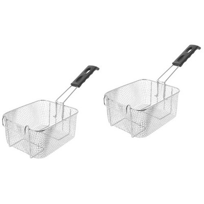 2 PCS Stainless Steel Frying Screen Deep Fryer Basket Replacement ...