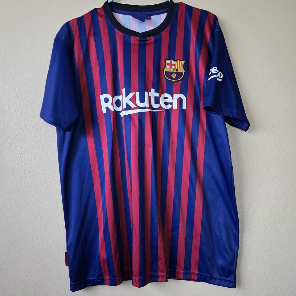 FCB Barcelona Rakuten Beko Soccer MESSI #10 Dri Fit Jersey Size Men’s ...