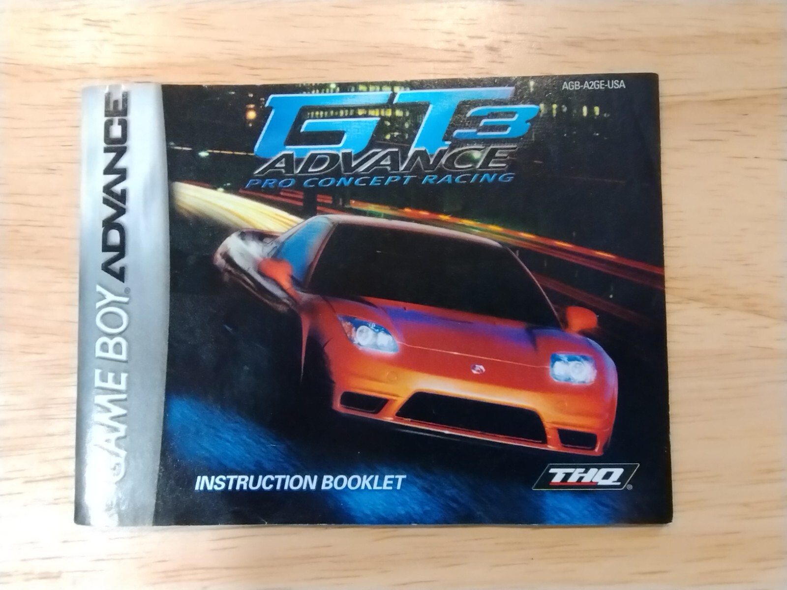 GT Advance 3 Pro Concept Racing (Nintendo Game Boy Advance GBA) Manual ...