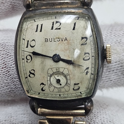 Circa 1950s Bulova Manual Wind Cal. 10BC Mechanical Wind Up Men's Wrist ...