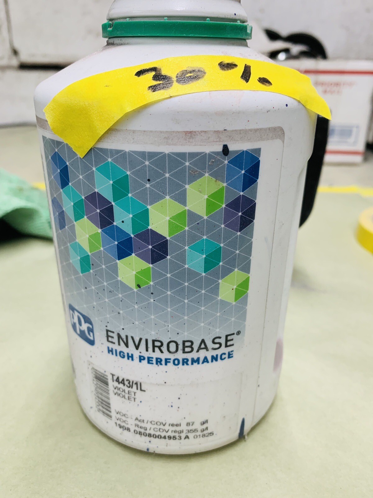 T443 PPG Refinish Envirobase High Performance 1 Liter Violet Paint | eBay