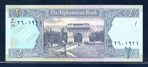 Afghanistan UNC Note 2 Afghani 2002-2004 P-65 | eBay