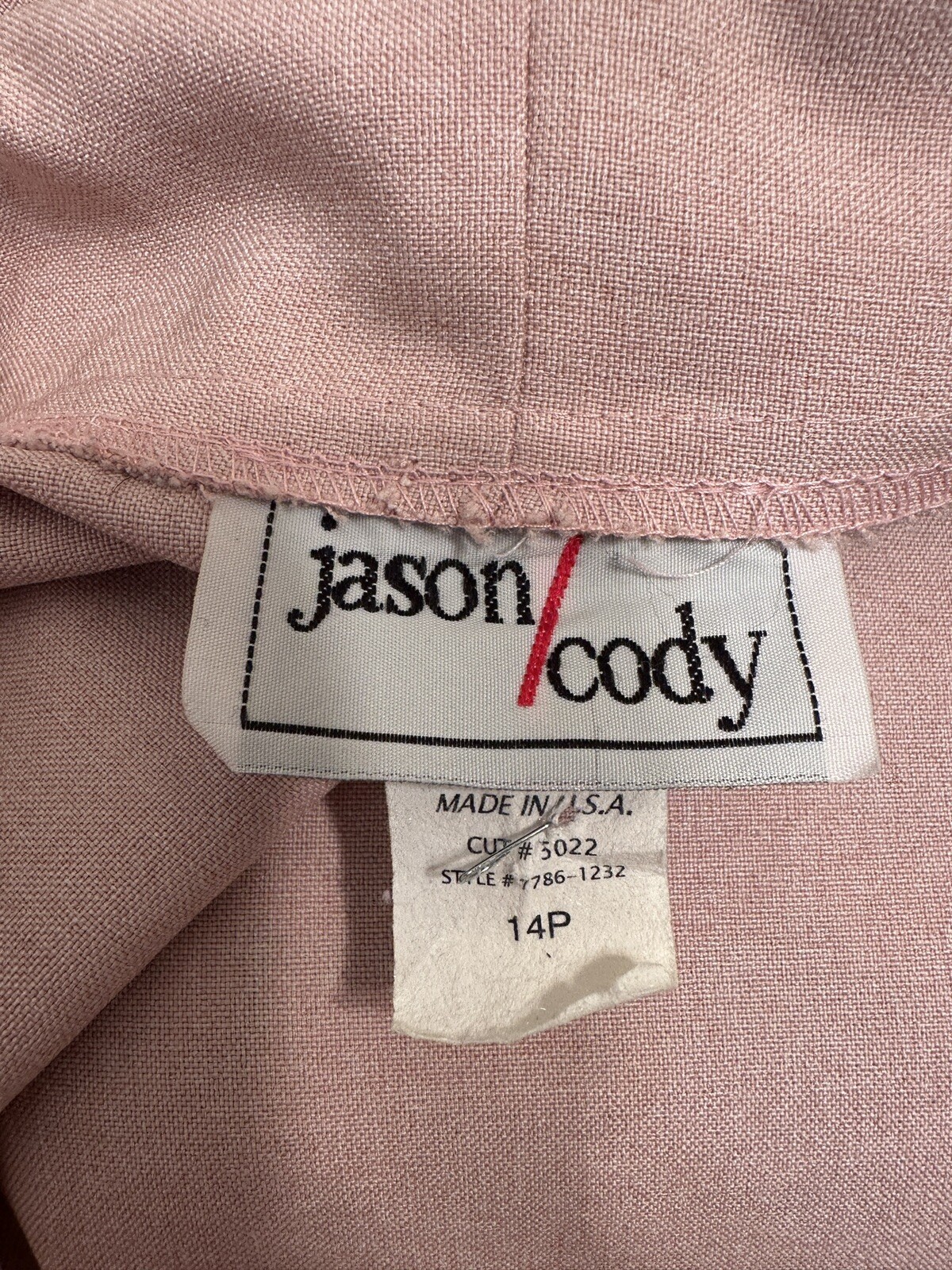 VINTAGE JASON CODY PETITE CORAL SHEATH DRESS JACKET S… - Gem