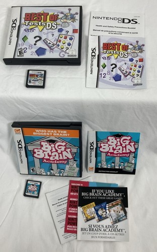 Nintendo DS Games Best Of Tests DS & Big Brain Academy Lot of 2 Manual ...