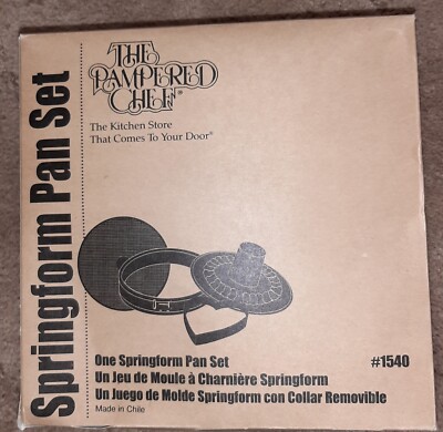 The Pampered Chef 4 Piece Springform Pan Set #1540 | eBay