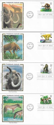 Mastodon Saber-Tooth Cat Eohippus Woolly Mammoth Prehistoric US ...