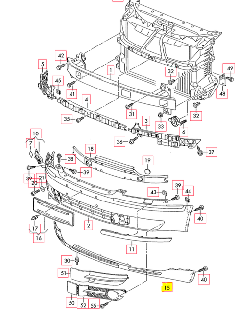 Genuine Volkswagen Spoiler 3d0805903c V7s for sale online | eBay