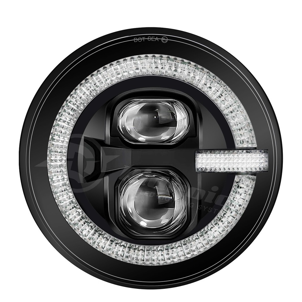 Pair 7inch Round Led Headlights For TOYOTA LAND CRUISER FJ40 FJ60 J80 ...