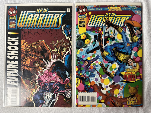 2 New Warriors 1995 #66 #68 Bouncing Cat Return Of Niels Future Shock 1 ...