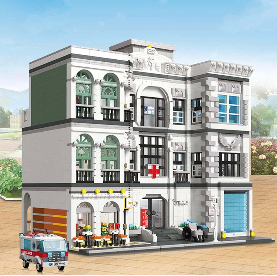 Modular Hospital Building Block Set | General Jim's Toys & Bricks | GJ ...