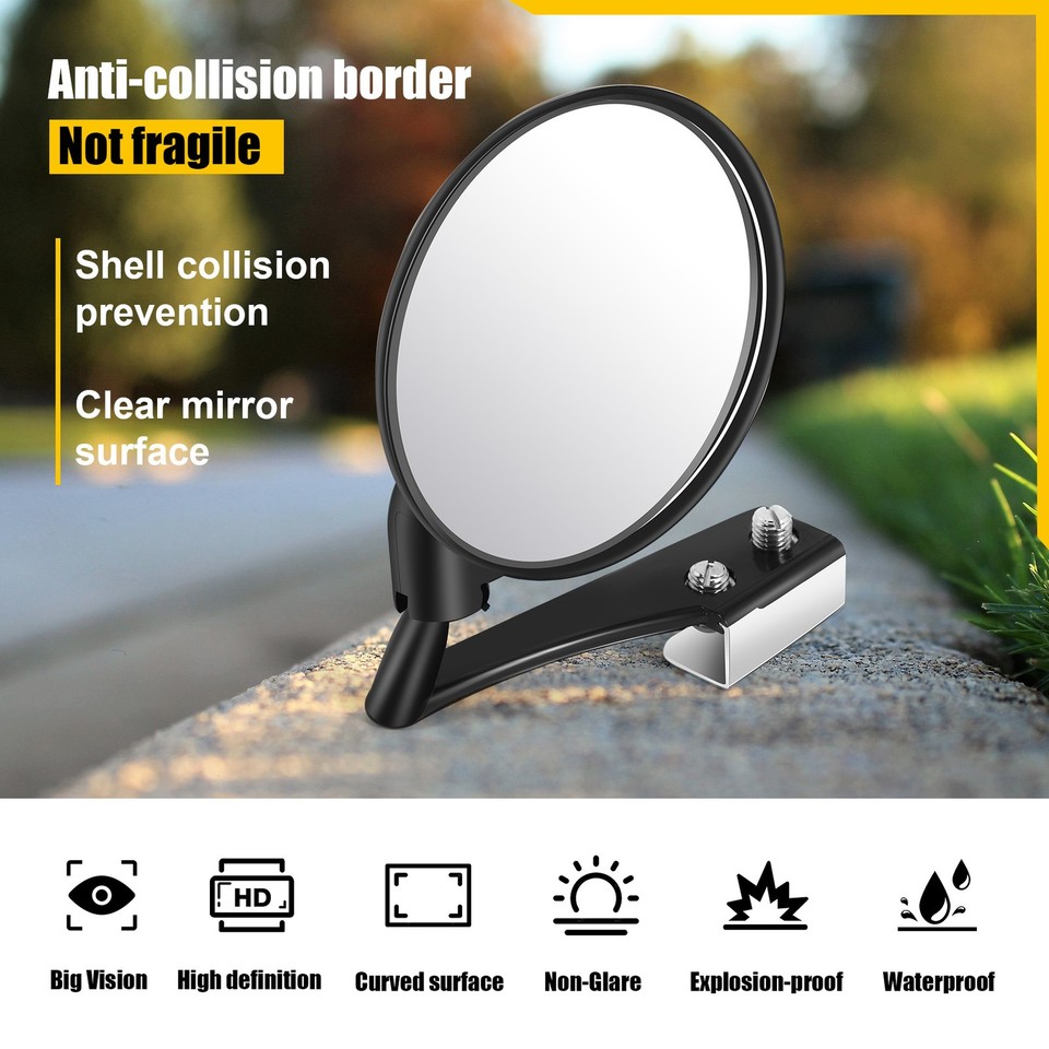 1 Set of 2 Car Blind Spot Mirrors Car Side Convex Wide Angle Round ...