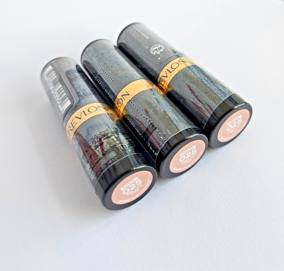 3 PACK Revlon Super Lustrous Lipstick 025 SKY LINE PINK, Pearl Finish ...