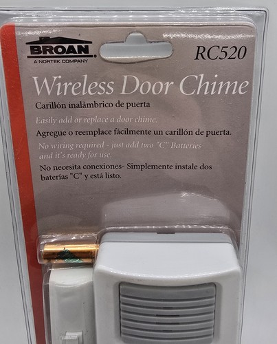 Brand New Broan RC520 Wireless Door Chime with 1 Button No Wiring ...