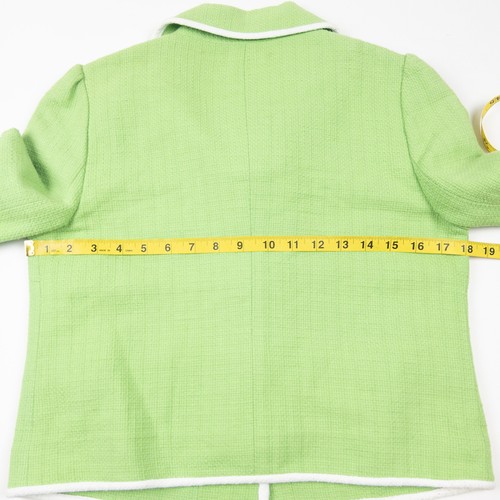 Kate Spade Valerie Jacket Women's 4 Key Lime Green Cropped Blazer Lined ...