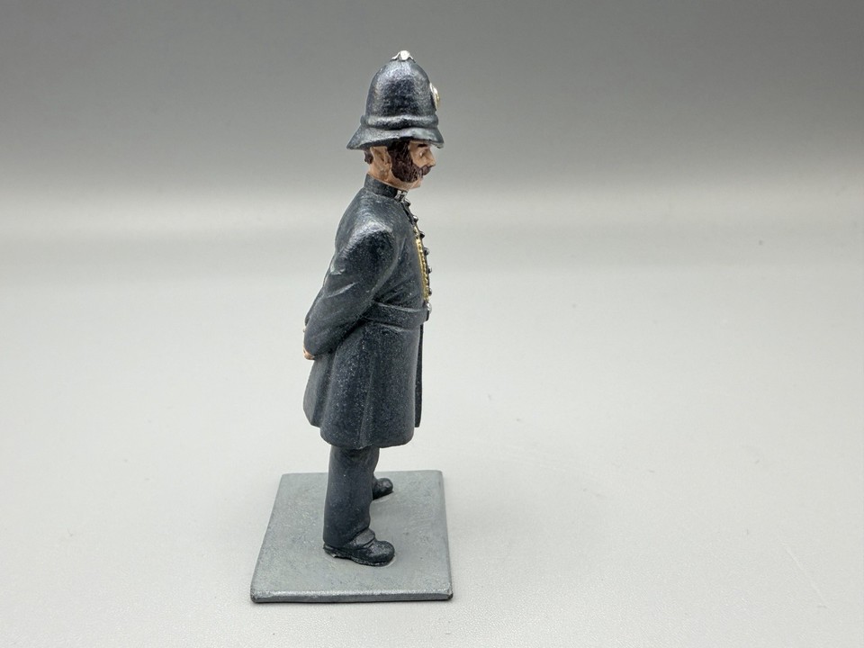 Vintage Cast Metal British Police Officer Figurine - Victorian Bobbie ...