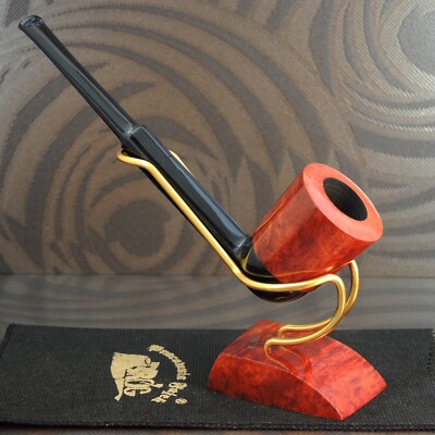 Mr. Brog HAND MADE WOODEN TOBACCO SMOKING PIPE no 75 Captain Tik BRIAR ...