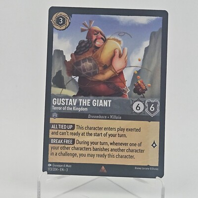 Disney Lorcana: Into the Inklands Gustav The Giant 173/204 Rare NON ...