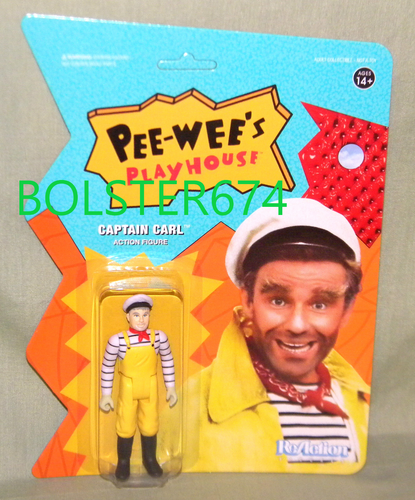 Captain Carl Pee-wee's Playhouse Super7 Reaction Action Figure for sale ...