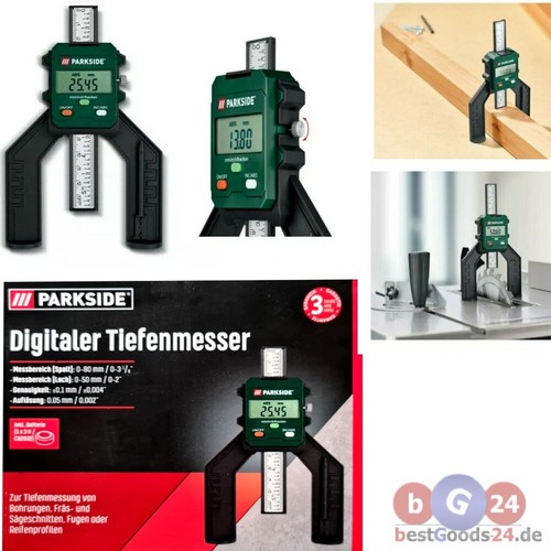 Parkside Digital Tiefenmesser Tiefenmessung Bohrlöchern ...
