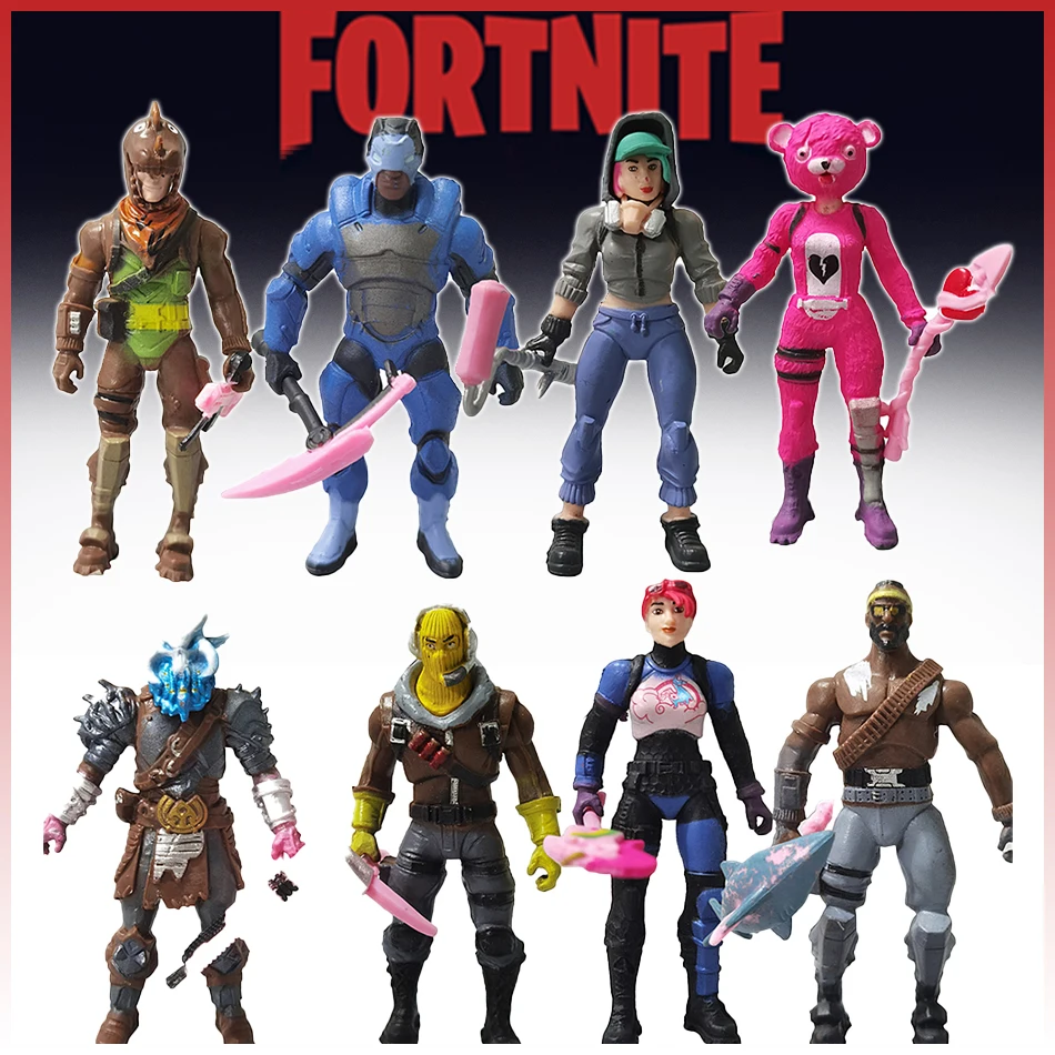 8pc/Set Fortnite Battle Royale Season 8 PVC Action Figure Display ...