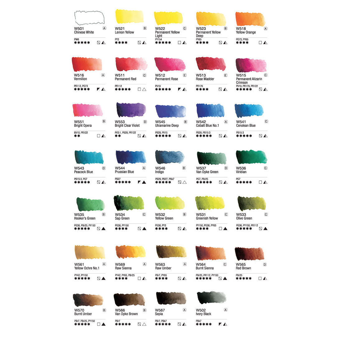 Mission Gold Water Color Set Watercolor Paint Mijello 34 Colors 15ml | eBay