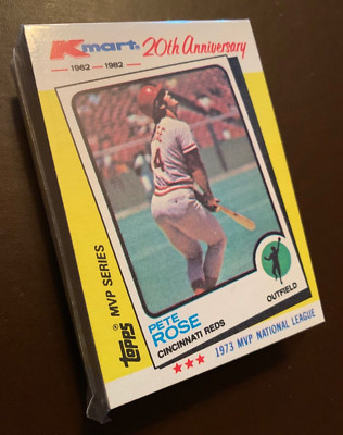 36) PETE ROSE Reds 1982 Topps Kmart 20th Anniversary Baseball Card #24 ...