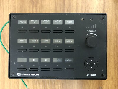 Crestron MP-B20-B-T Media Presentation Button Panel B20, Black | eBay