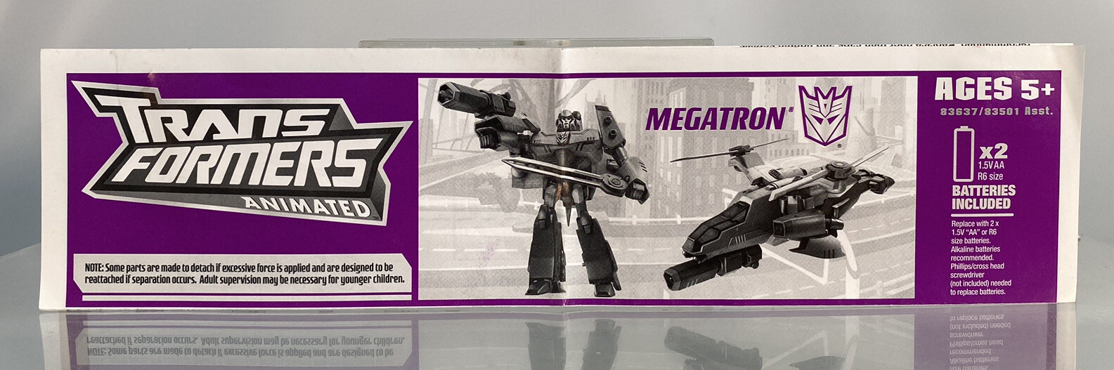 Vintage Transformers Animated Megatron Leader Class Instructions Manual ...