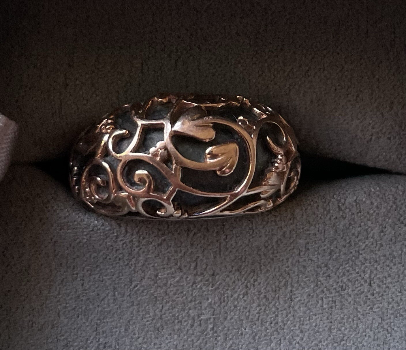 Vintage Rare Clogau 9ct rose gold & black chunky heav… - Gem