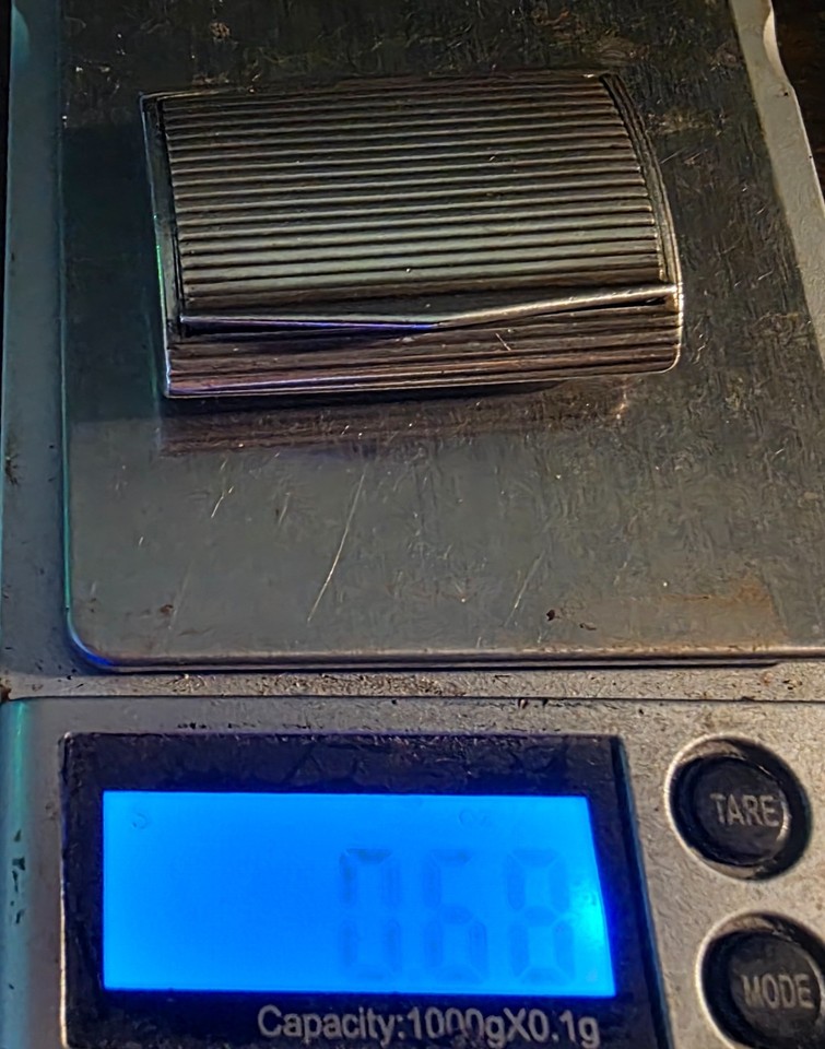 Gucci PillBox Pill Case Rectangular Sterling Silver 925 Made in Italy ...