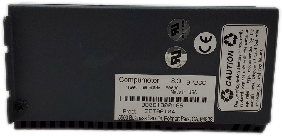 Zeta 6104 Indexer Drive Servo Amplifier 750W AC 1-Phase Brushless ...