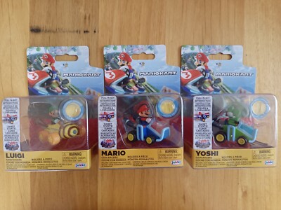WORLD OF NINTENDO Coin Racers X 3 Yoshi , Mario & Luigi | eBay Australia