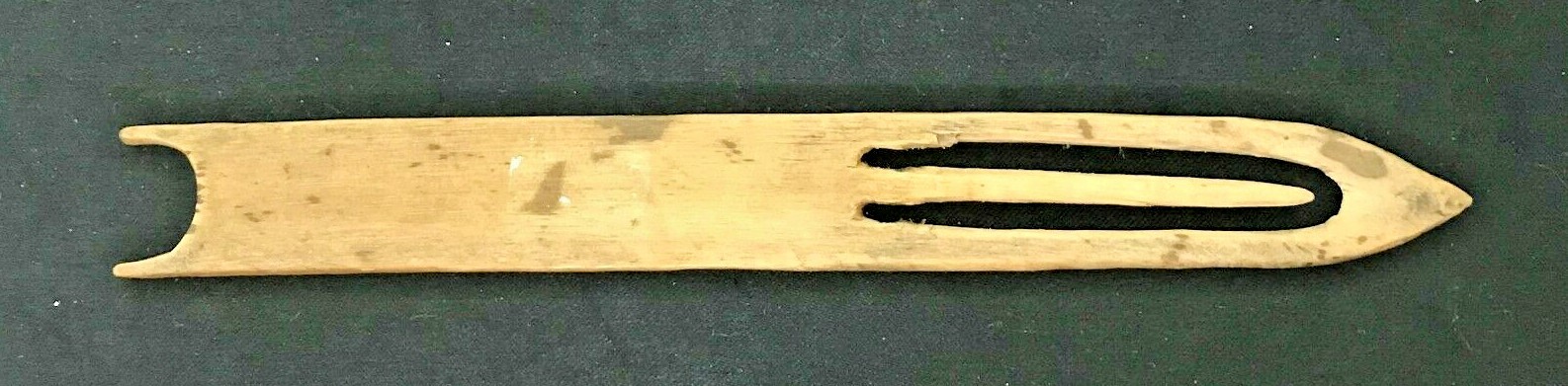 Vintage Hand Carved Wooden Shuttle for Netting 7.25" Primitive | eBay