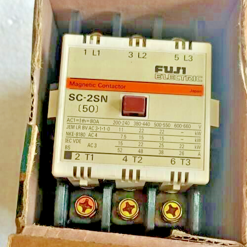 FUJI MAGNATIC CONTACTOR SC-2SN (50) 3POLE MAGNATIC CONTACTOR | eBay