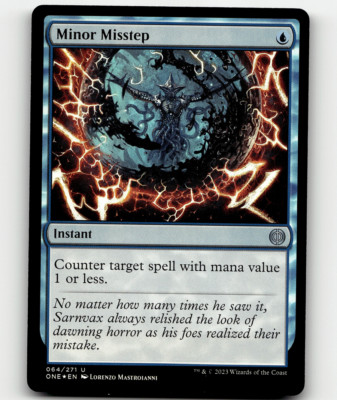 MTG Minor Misstep 64 FOIL Phyrexia: All Will Be Uncommon | eBay