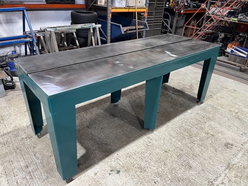 8ft X 3ft ENGINEERS CAST IRON SURFACE TABLE T SLOTTED WELDING ...