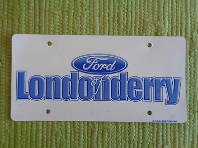 Vintage Ford of Londonderry DEALER License Plate New Hampshire Tag NH ...